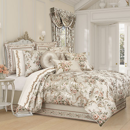 J Queen New York Pecora 4-Pc. Comforter Set  King - Coral