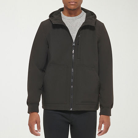 Click here for Levis Mens Hooded Water Resistant Midweight Softsh... prices