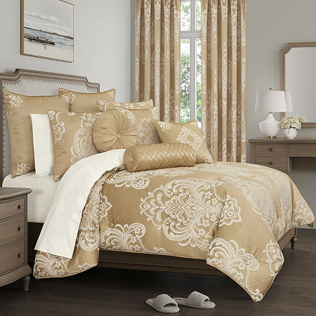 Royal Court Potenza Grand-Scale 3-Pc. Comforter Set  King/California King - Gold