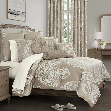 Royal Court Potenza Grand-Scale 3-Pc. Comforter Set  King/California King - Sand