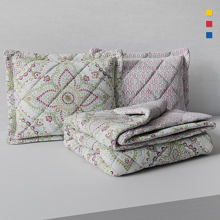 Click here for Color Sense 3 Pieces Reversible Quilt Sets  One Si... prices