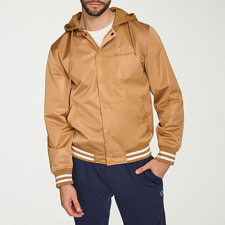 Click here for Champion Mens Jersey Hood Varsity Bomber Jacket -... prices