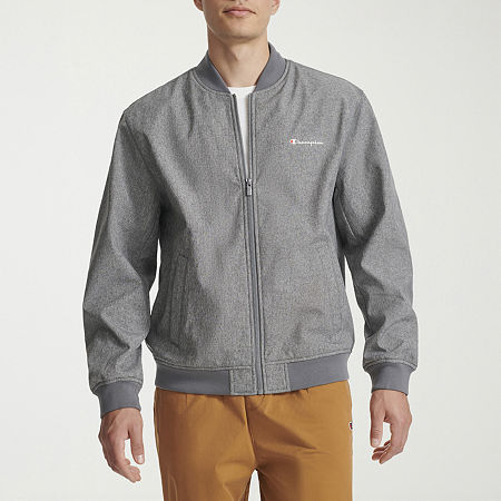 Click here for Champion Mens Logo Varsity Bomber Jacket - Heather... prices