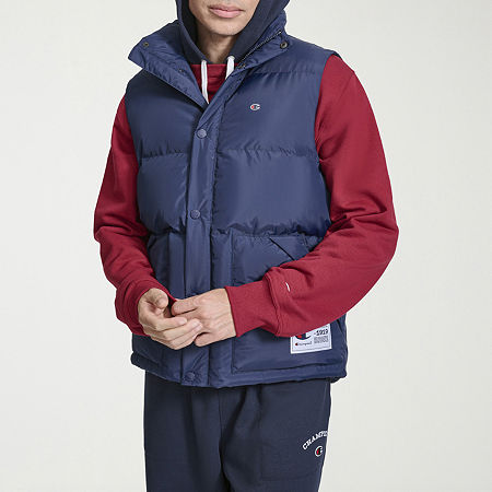 Champion Mens Solid-Color Quilted Puffer Vest - Peacoat Navy