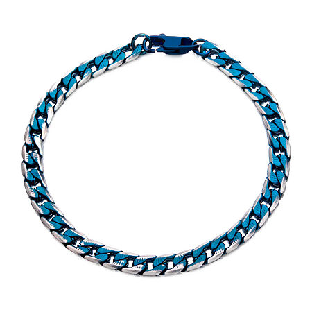 Click here for Mens Stainless Steel 8 1/2 Inch Curb Chain Bracele... prices