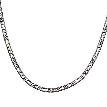 Click here for Mens Stainless Steel 22 Inch Figaro Chain Necklace... prices