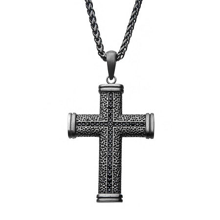 Click here for Mens Lab Created Black Cubic Zirconia Stainless St... prices