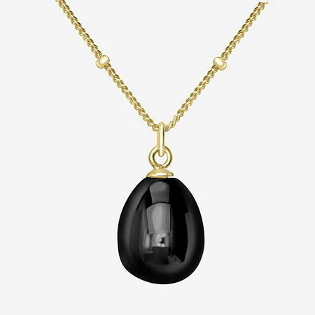 Click here for Sparkle Allure 14K Gold Over Brass 18 Inch Pendant... prices