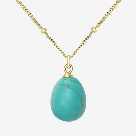 Click here for Sparkle Allure 14K Gold Over Brass 18 Inch Pendant... prices