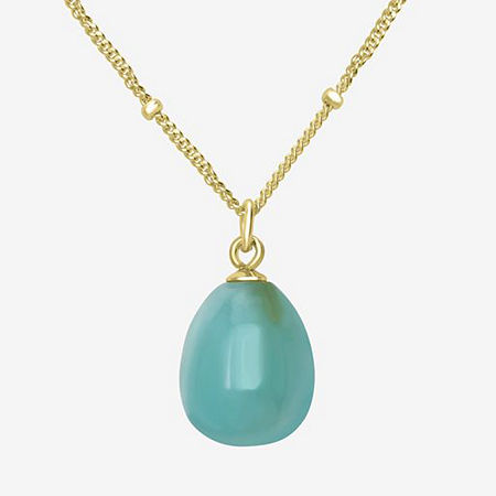 Click here for Sparkle Allure 14K Gold Over Brass 18 Inch Pendant... prices