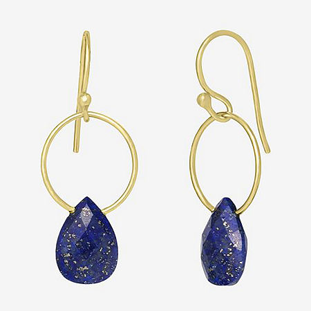 Click here for Sparkle Allure 14K Gold Over Brass Pear Drop Earri... prices