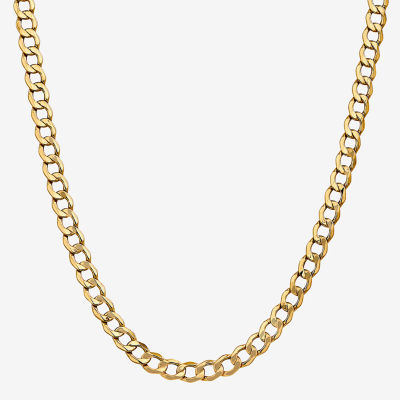 10K Gold 18 Inch Semisolid Curb Chain Necklace - JCPenney
