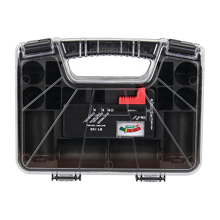 Click here for Battery Tester and Organizer  One Size  Black prices