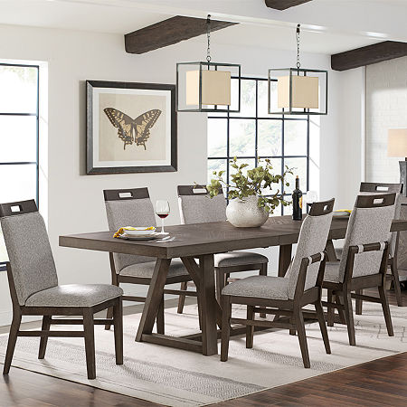 Click here for Delaney 7 Pc Dining with 6 Upholstered Chairs  One... prices