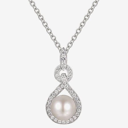 Click here for Womens White Cultured Freshwater Pearl Sterling Si... prices