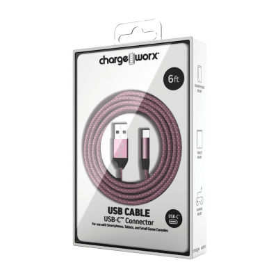 Chargeworx 6Ft Usb C Cable Type C Connector CHA-CX4861SL - JCPenney