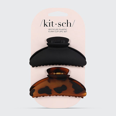 Click here for Kitsch Recycled Plastic Medium Claw Clips 2-pc. Ha... prices