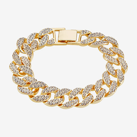 Click here for Mens Stainless Steel Solid Curb Chain Bracelet  On... prices