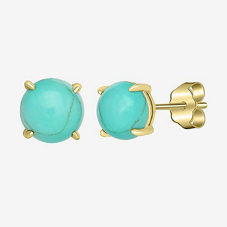 Click here for Silver Treasures 14K Gold Over Silver 8mm Round St... prices