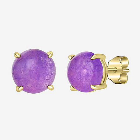 Click here for Silver Treasures 14K Gold Over Silver 8mm Round St... prices