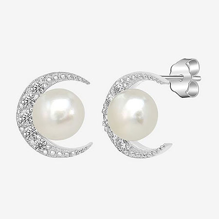 Click here for Silver Treasures White Simulated Pearl Sterling Si... prices