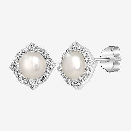 Click here for Silver Treasures White Simulated Pearl Sterling Si... prices