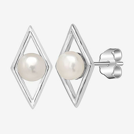 Click here for Silver Treasures White Simulated Pearl Sterling Si... prices