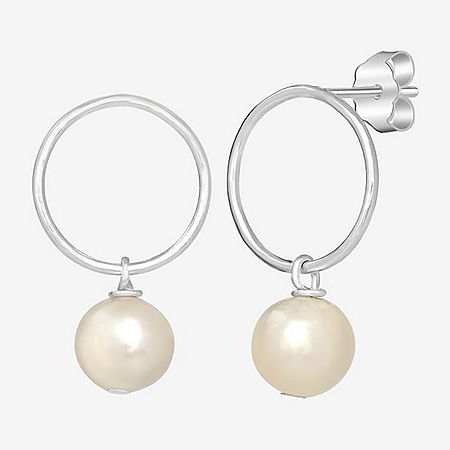 Click here for Silver Treasures Womens White Simulated Pearl Ster... prices