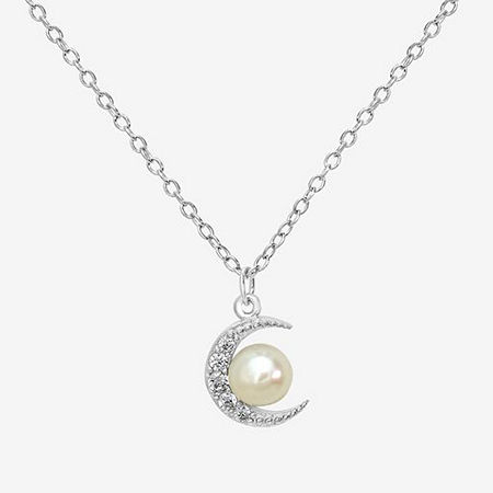 Click here for Silver Treasures Womens White Simulated Pearl Ster... prices