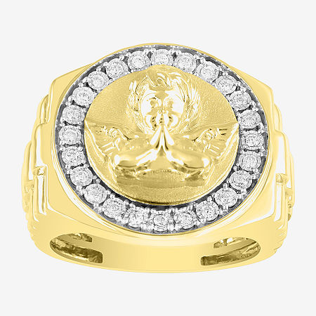 Click here for Mens 1/4 CT. T.W. Natural White Diamond 10K Gold A... prices