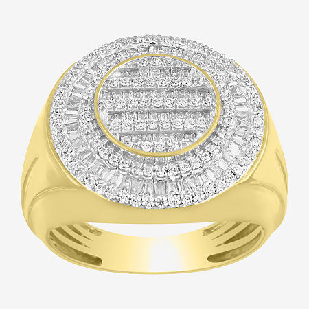 Click here for Mens 1 CT. T.W. Natural White Diamond 10K Gold Fas... prices