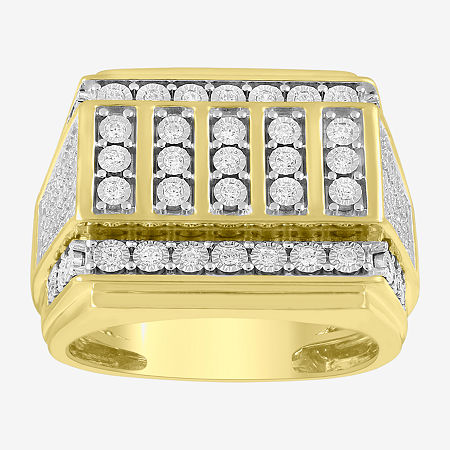 Click here for Mens 3/4 CT. T.W. Natural White Diamond 10K Gold F... prices