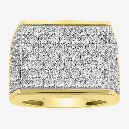 Click here for Mens 4 CT. T.W. Natural White Diamond 10K Gold Fas... prices