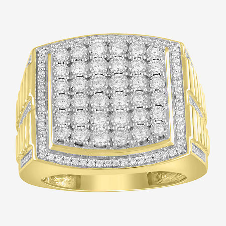 Click here for Mens 1 CT. T.W. Natural White Diamond 10K Gold Fas... prices