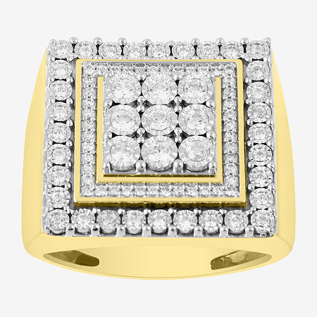 Click here for Mens 3/4 CT. T.W. Natural White Diamond 10K Gold F... prices