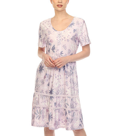 Click here for White Mark Womens Short Sleeve Floral Fit + Flare... prices