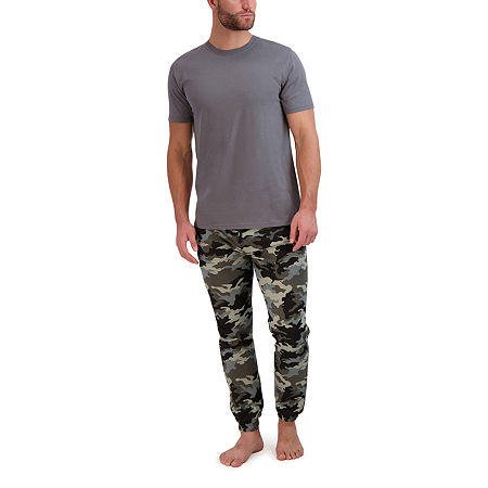 Click here for Hanes French Terry Mens Crew Neck Short Sleeve 2-p... prices