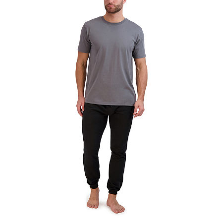 Click here for Hanes French Terry Mens Crew Neck Short Sleeve 2-p... prices