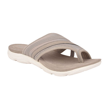 Click here for Easy Spirit Womens Lola Flat Sandals  5 Medium  Br... prices