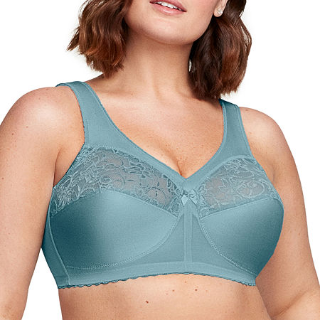 Womens Full Figure Plus Size MagicLift Original Wirefree Support Bra 1000 - Glacier