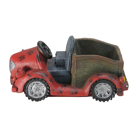 Click here for 14.5 Red Vintage Car LED Lighted Solar Powered Out... prices