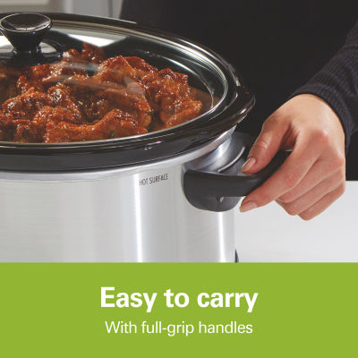 Hamilton Beach Programmable Slow Cooker-JCPenney, Color: Silver
