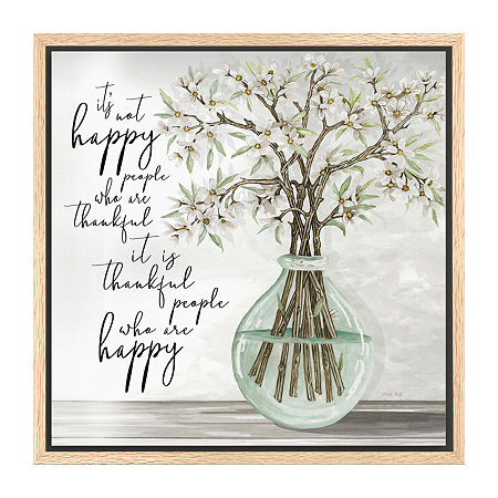Click here for Lumaprints 22 X 22 Thankful People Floating Frame... prices
