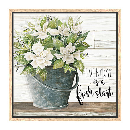 Click here for Lumaprints Everyday Is A Fresh Start Framed Canvas... prices