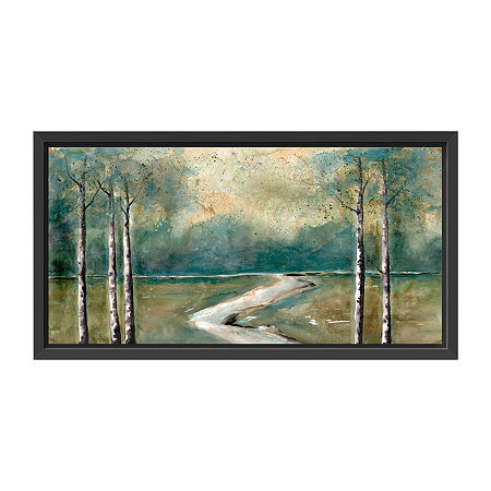 Click here for Lumaprints Green Landscape Framed Canvas Art  One... prices