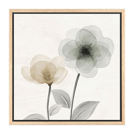 Click here for Lumaprints Open Bloom 2 Framed Canvas Art  One Siz... prices