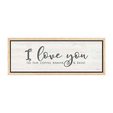 Click here for Lumaprints Coffee Kitchen Panel - Love Framed Canv... prices