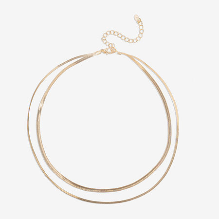 Click here for Bijoux Bar Delicates Gold Tone Womens 16 Inch Link... prices