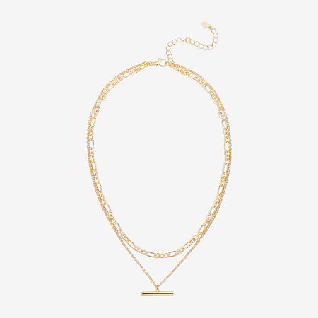 Click here for Bijoux Bar Delicates Gold Tone Womens 16 Inch Link... prices