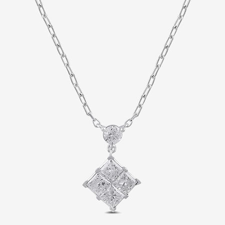 Click here for Womens 1 CT. T.W. Lab Grown White Diamond 10K Whit... prices